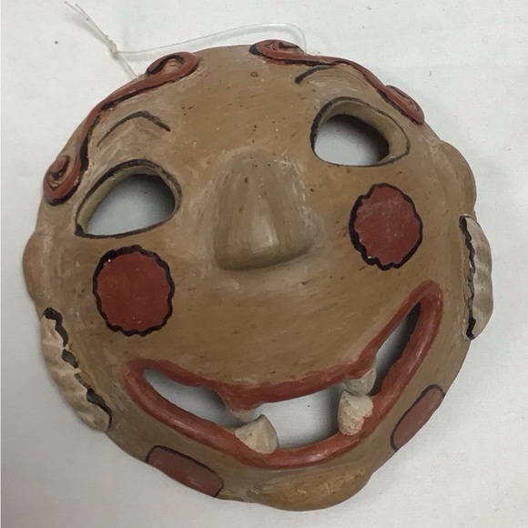 no brand | Accents | Vintage Clay Smiling Face Mask | Poshmark